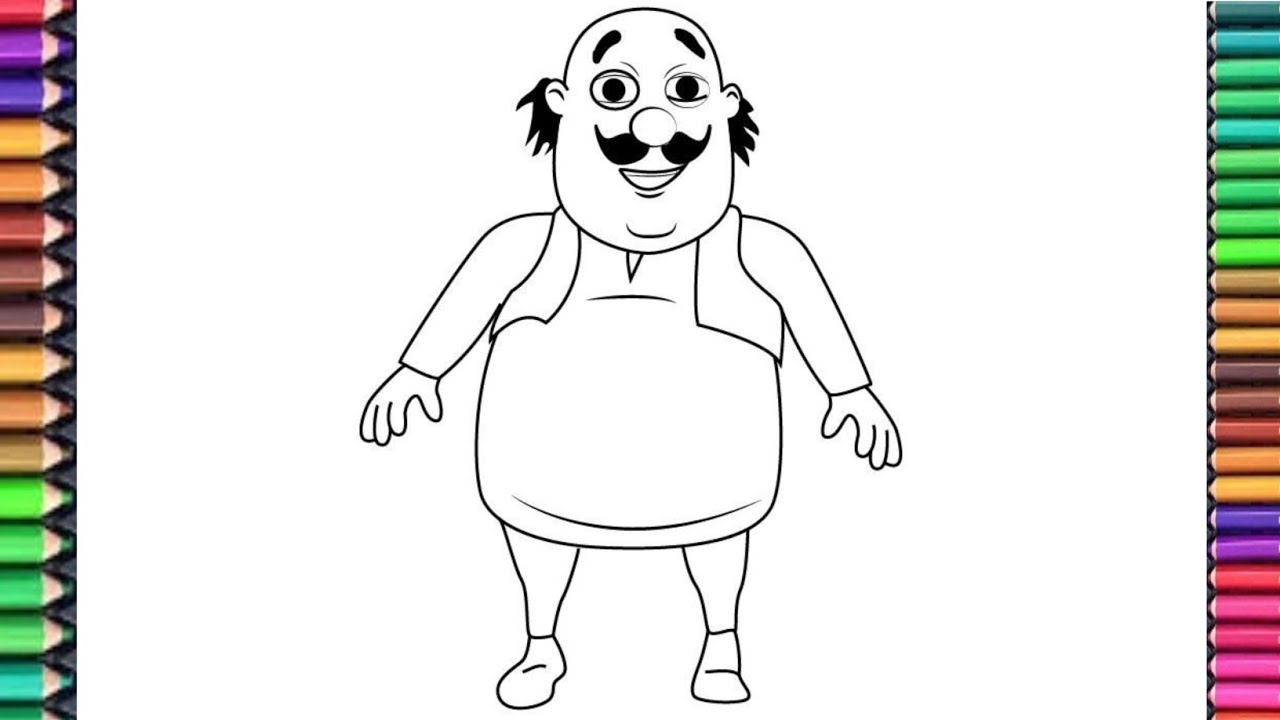 How To Draw Motu Patlu Easy | How To Draw Motu & Paltu Easy Step by ...