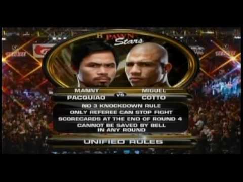 Miguel Cotto vs Manny (Pacman) Pacquiao fight!!!!! TKO - YouTube