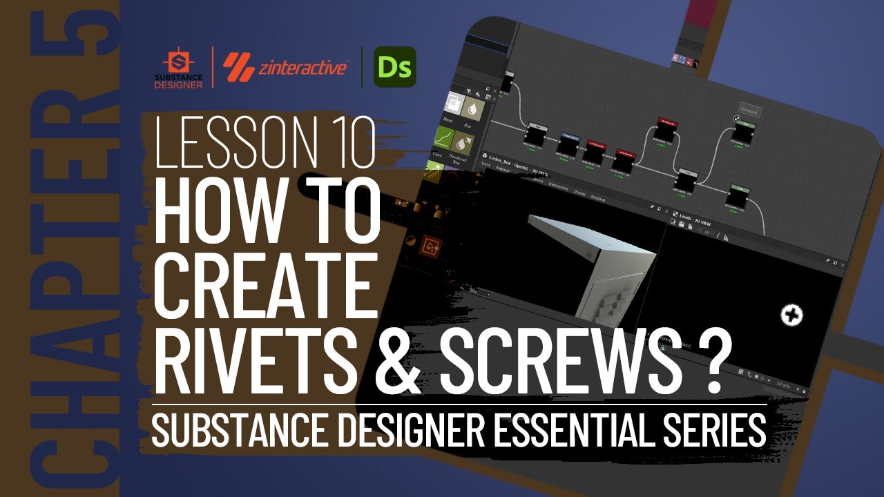 How to Create Rivets and Screws? | Lesson 10 | Chapter 5 | Substance ...