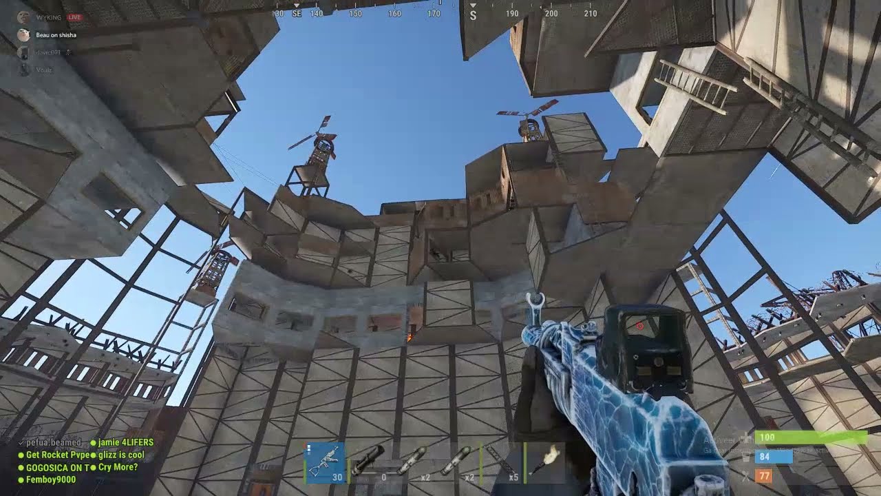 700 rocket raid Rust Foundation wipe - YouTube