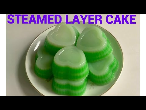 How To Make Steamed Layer Cake/ Steamed Layer Cake Easy Recipe/ Coconut ...