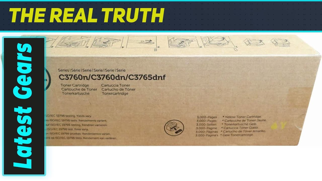 Dell V0PNK Yellow Toner: Essential for Vibrant C3760N/DN/DNF Prints ...