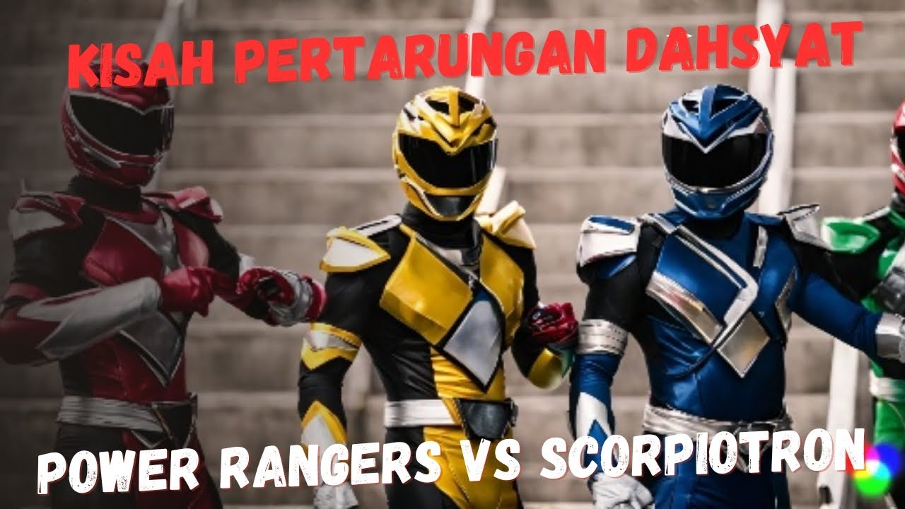 KISAH PERTARUNGAN EPIK POWER RANGERS VS MONSTER SCORPIOTRON | CERITA ...