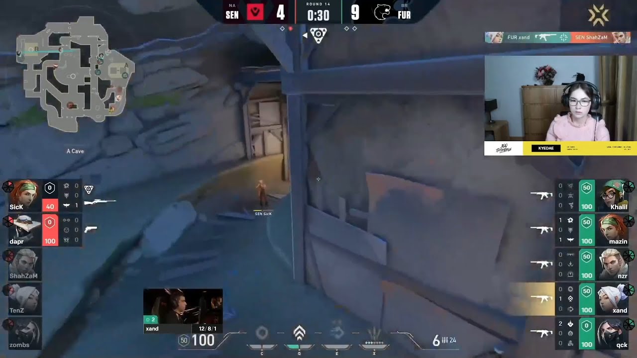 He really tried to 360 Sen Sick | Sentinels vs Furia - YouTube