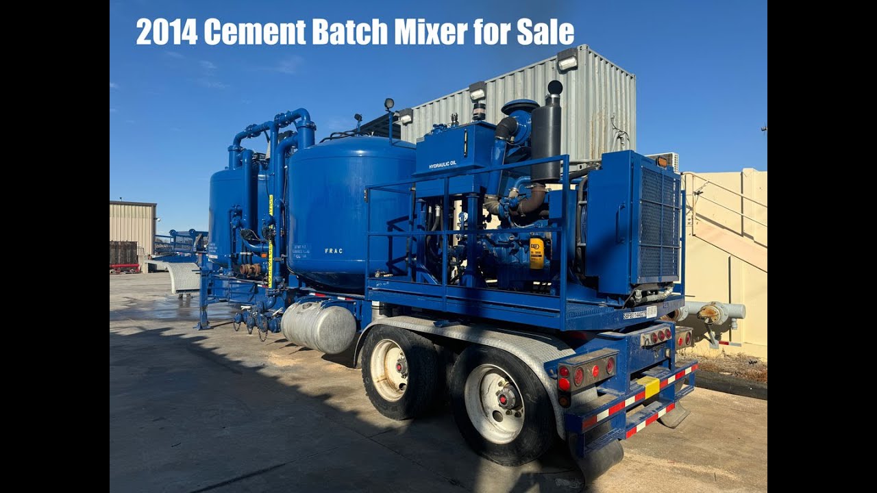 2014 100 BBL Cement Batch Mixer for Sale - YouTube