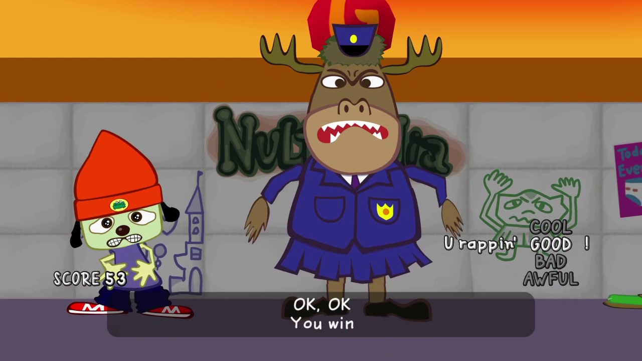 PaRappa needs to go potty - PaRappa The Rapper Remastered PS4 - YouTube
