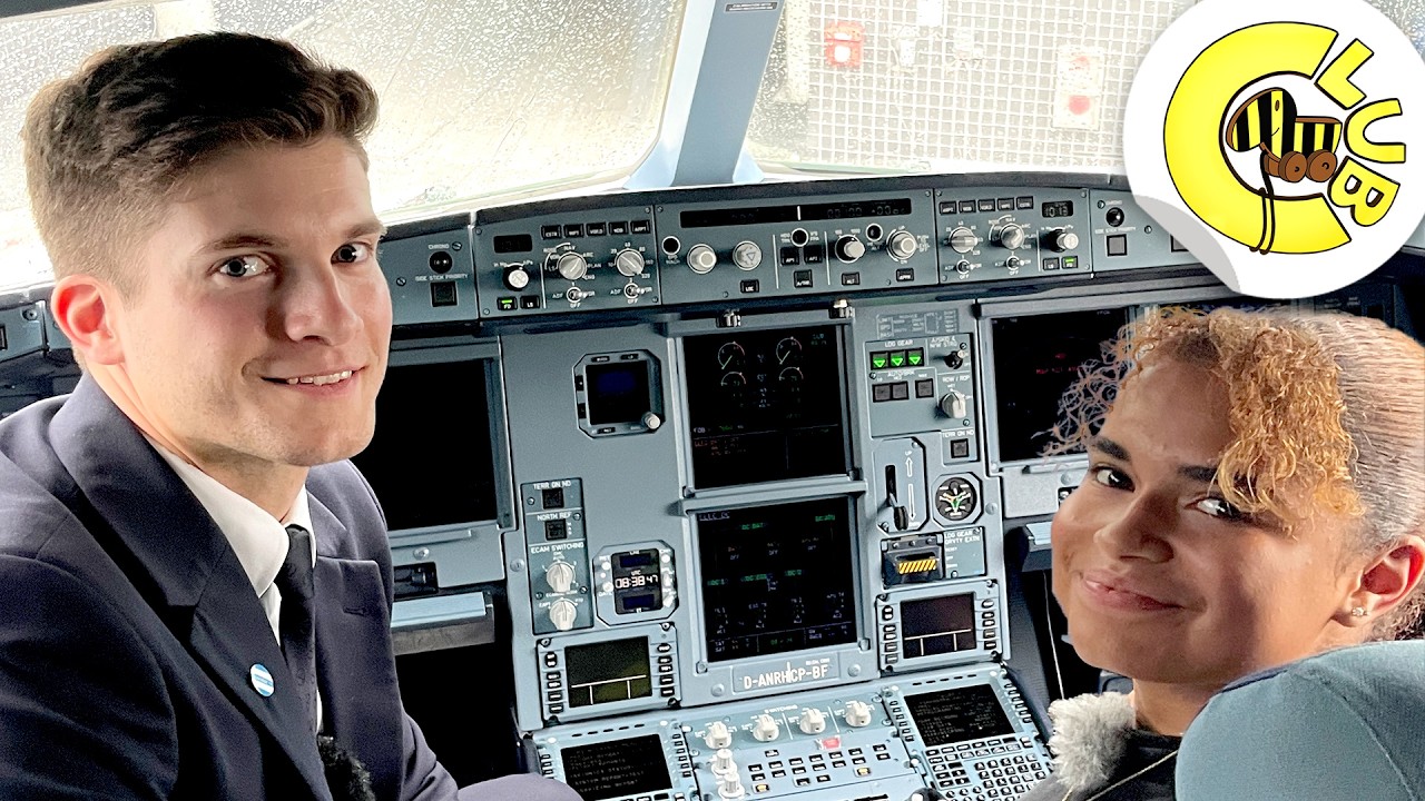 Mit Pilot Pascal Schmidt im Cockpit: Reporterin Filipa am Flughafen | Tigerenten Club - YouTube