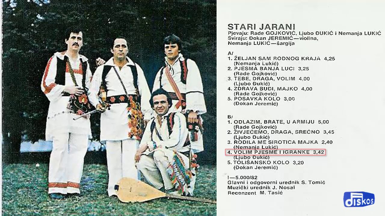 Stari Jarani - Volim pjesme i igranke - (Audio 1982) - YouTube Music