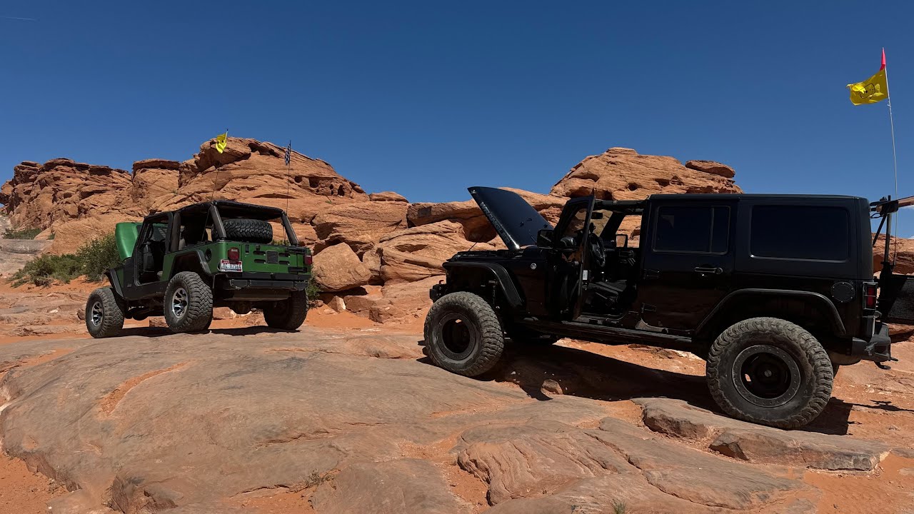 Off Road, the movie! Jeeps go wild at Sand hollow - YouTube