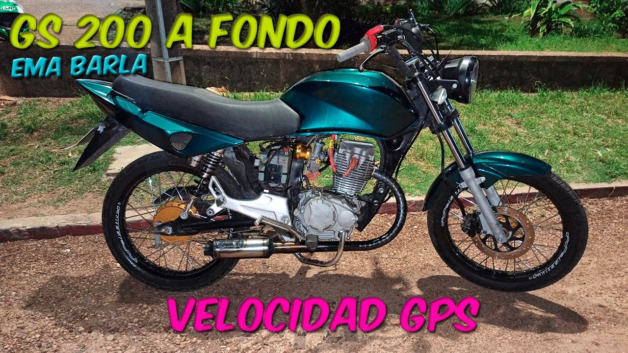 GS 200cc a fondo!! velocidad GPS - YouTube