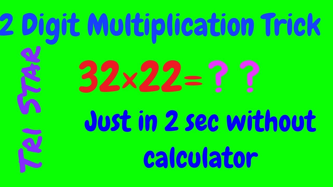 Multiplication tricks for beginners| 2 digit multiplication| Shortcuts ...