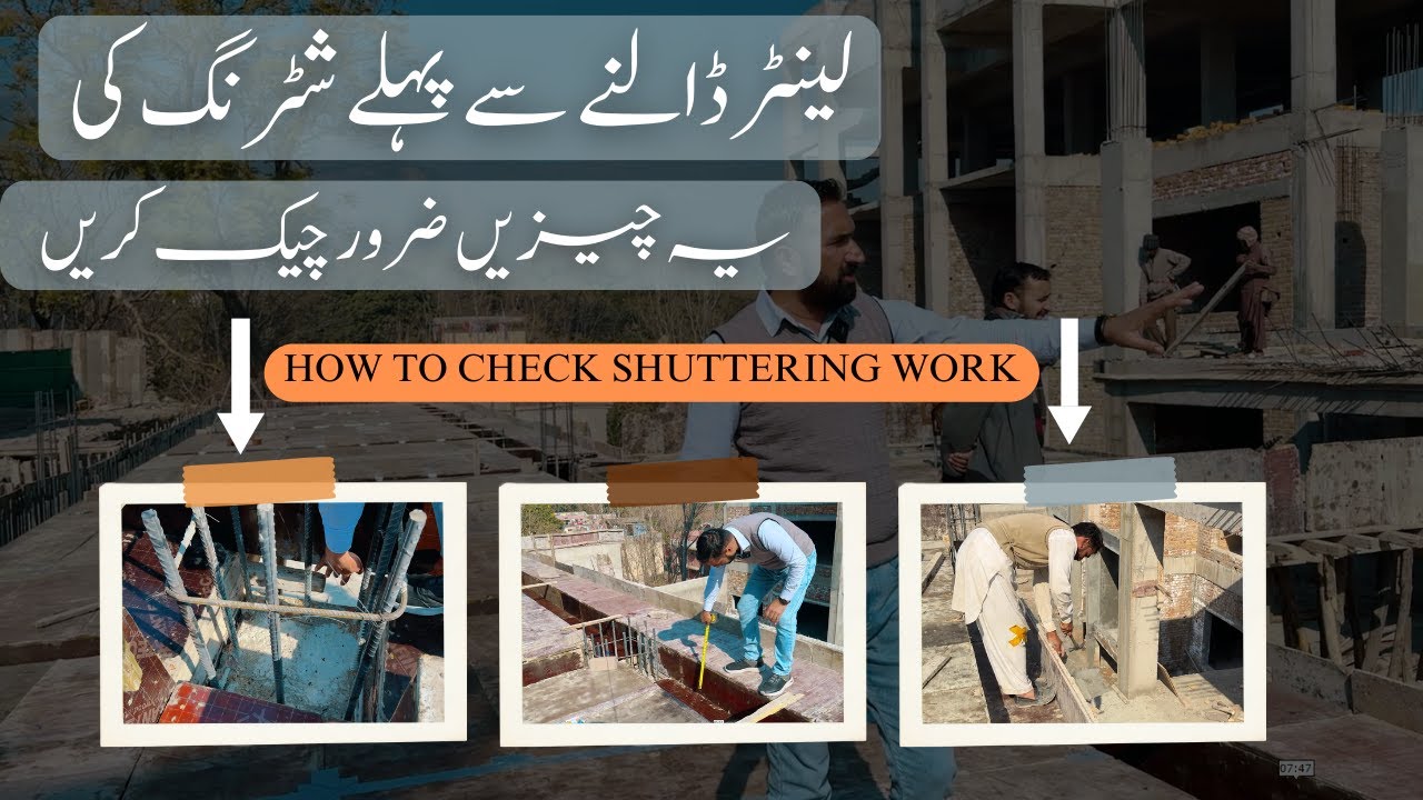 How to Check Slab Shuttering Work | Shuttering Level & Quality ...