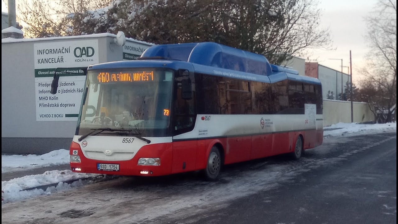 Autobus SOR CNG 12 (Dopravce OAD Kolín) ev.č.8567 na lince 421/73. a ...