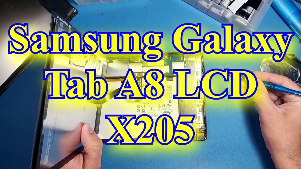 Samsung X205 LCD Galaxy Tab A8 LCD - YouTube