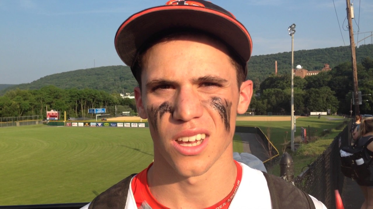 Dylan Pence after his team's PIAA, 4A baseball semifinals loss - YouTube
