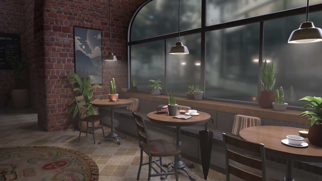 smooth jazz video game music + rain ambience ☕ - YouTube