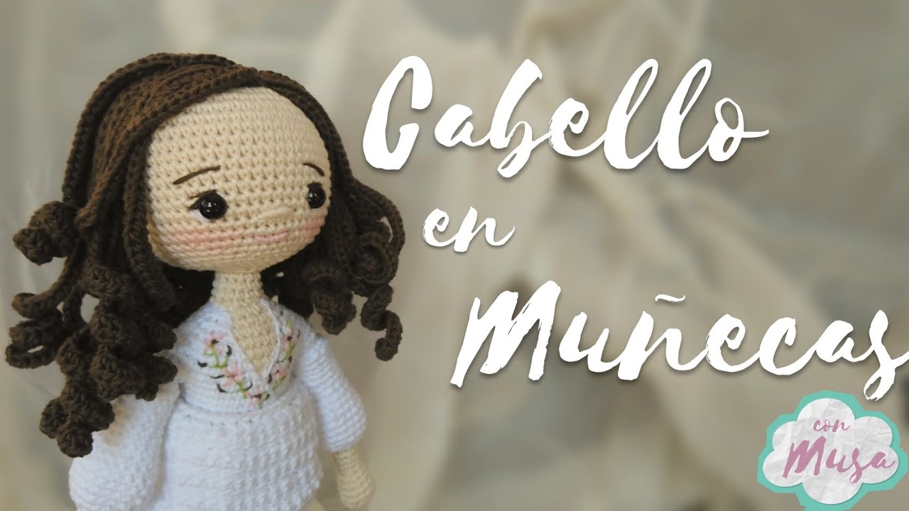 Tutorial Cabello para Amigurumi / Tejido paso a paso a crochet / cómo ...