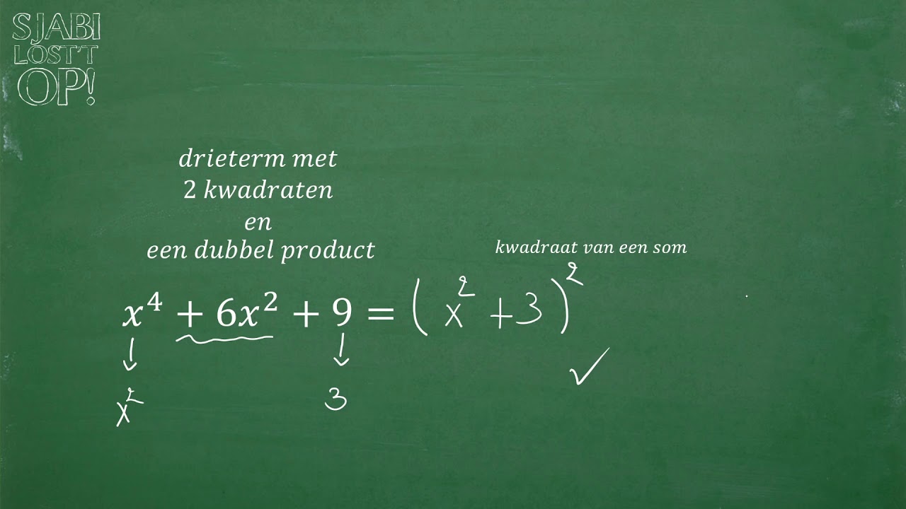 Ontbinden in factoren: drieterm ontbinden _ basisoefeningen - YouTube