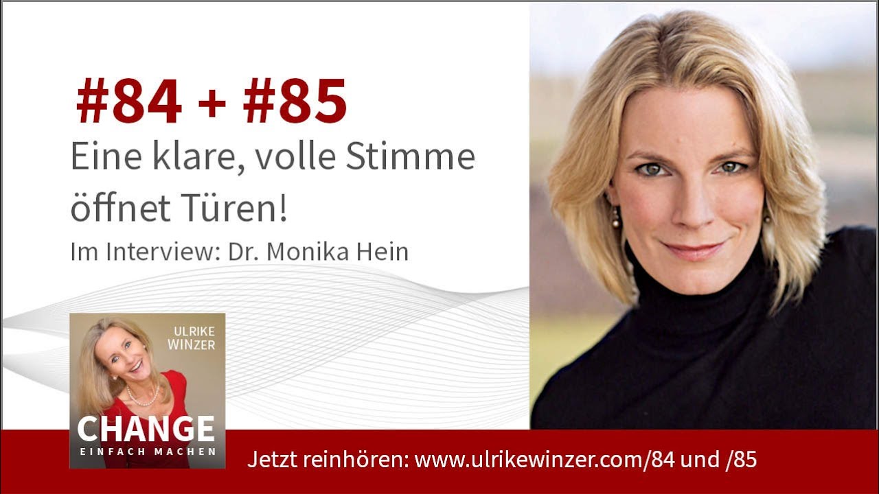 #84 + #85: Eine klare, volle Stimme öffnet Türen! - Interview mit Dr ...