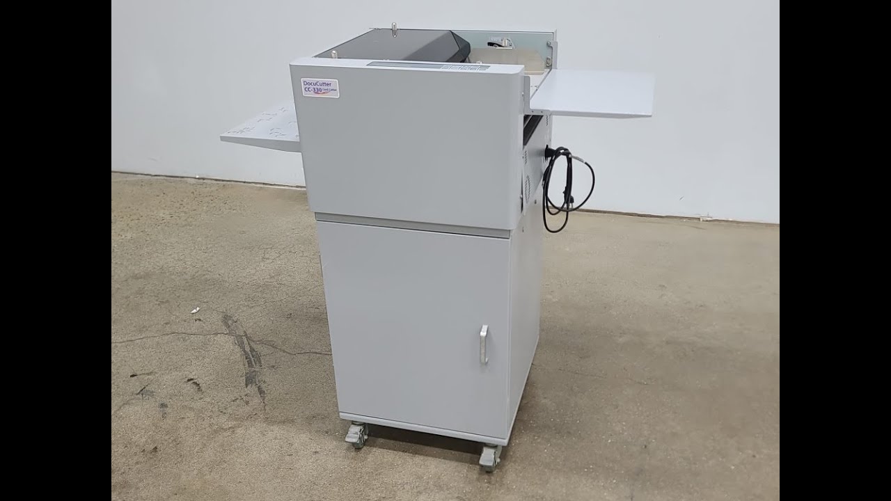 Duplo CC-330 Automatic Card Cutter - YouTube