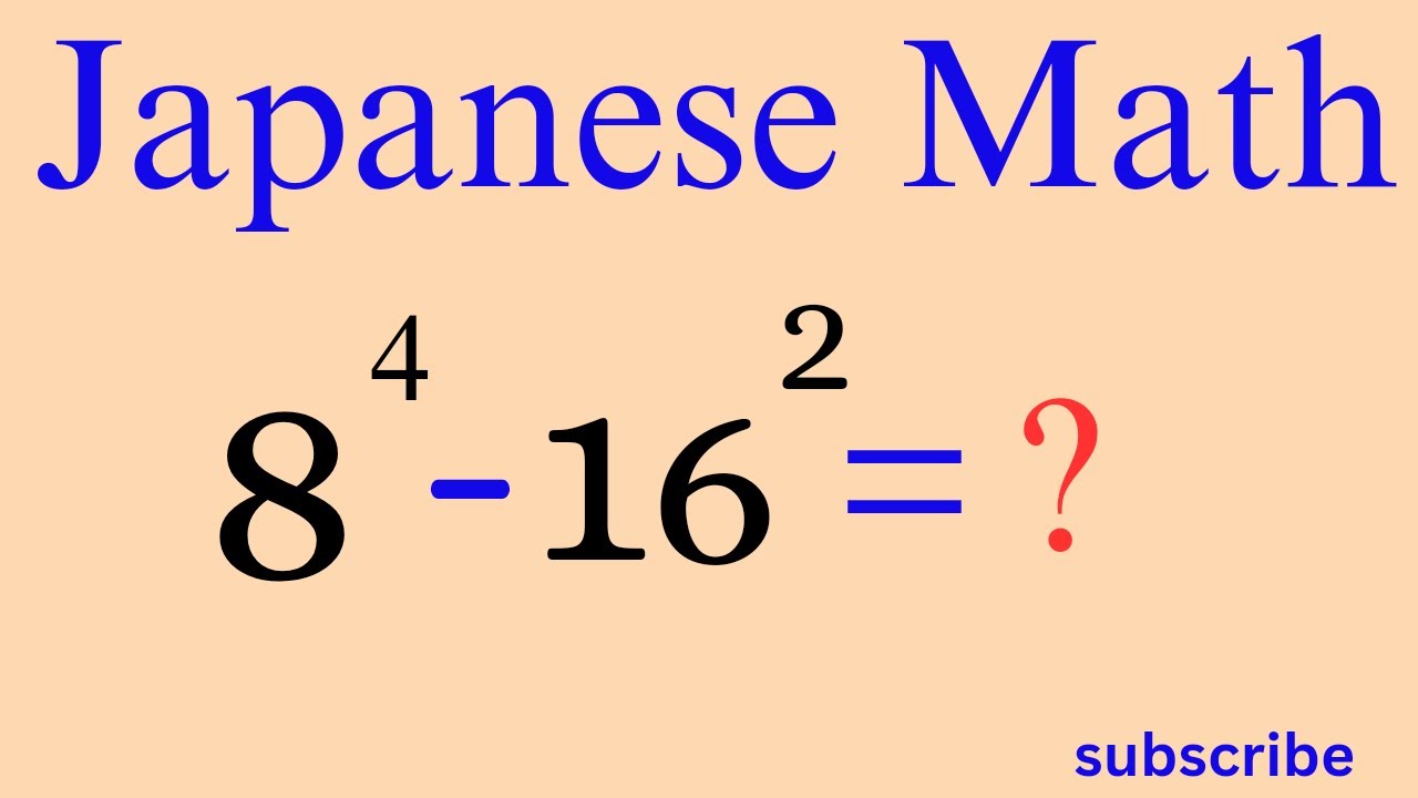 Japanese Math Olympiad | A Beautiful Math Problem Simplification ...