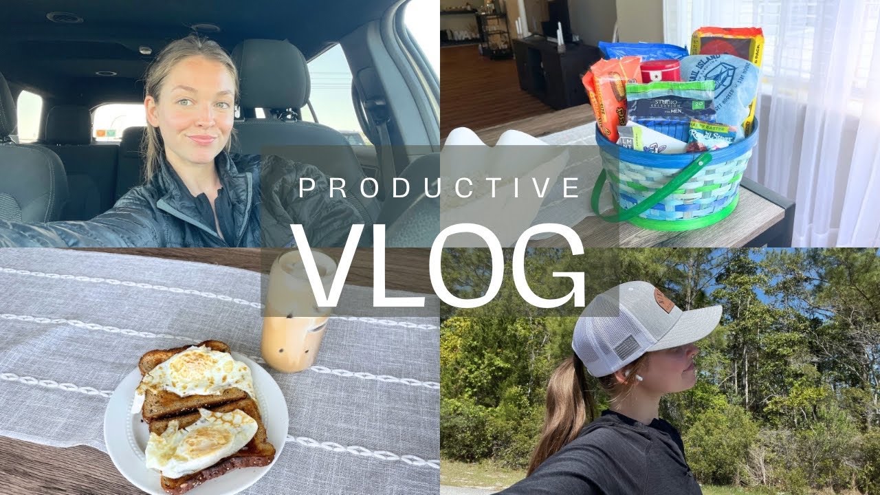 Productive Vlog | 10K Steps, Pilates, Healthy Meals & Easter Basket DIY ...