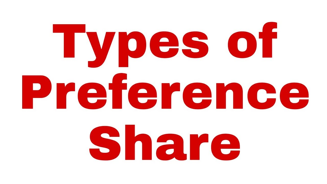 Types of Preference share ( Class12) - YouTube