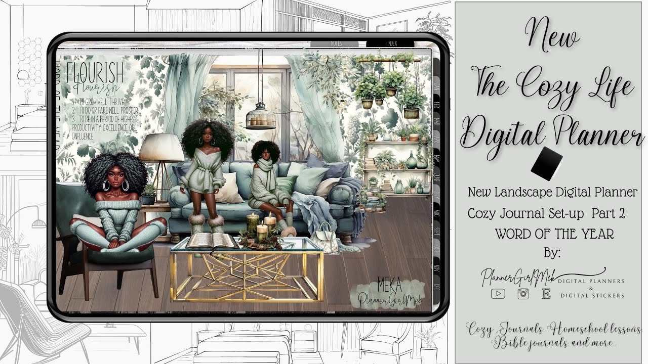 New Digital Landscape Planner Cozy Journal Set-up part 2: The Cozy Life ...