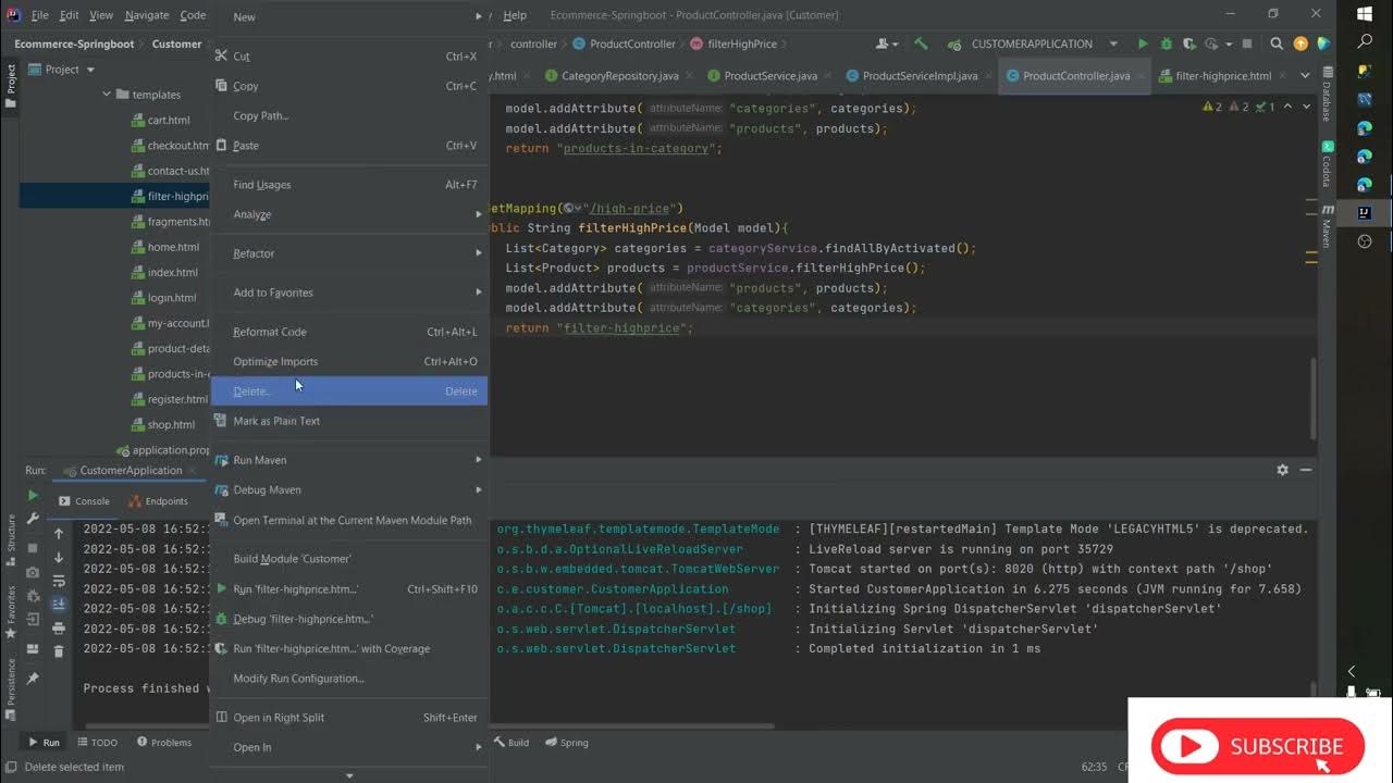 Sorting Product Using Spring Boot | Part 16 | Self-Code | Ecommerce ...