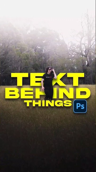Text Behind Object - Photoshop Tutorial - YouTube