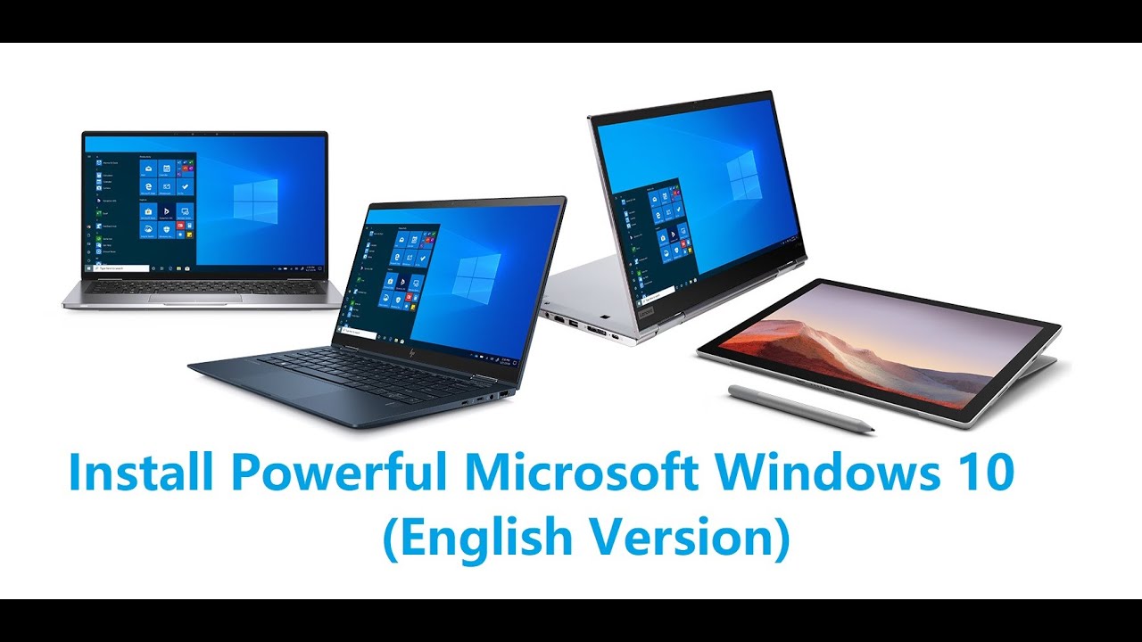 How to install Microsoft Windows 10 with Bootable USB & DVD Drive on ...