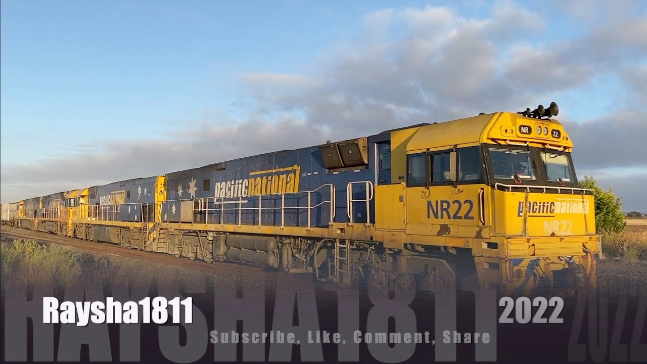 3PM7 - NR22-NR82-NR121-NR115 (Freight) Gheringhap - Australian Trains by Raysha1811 - YouTube