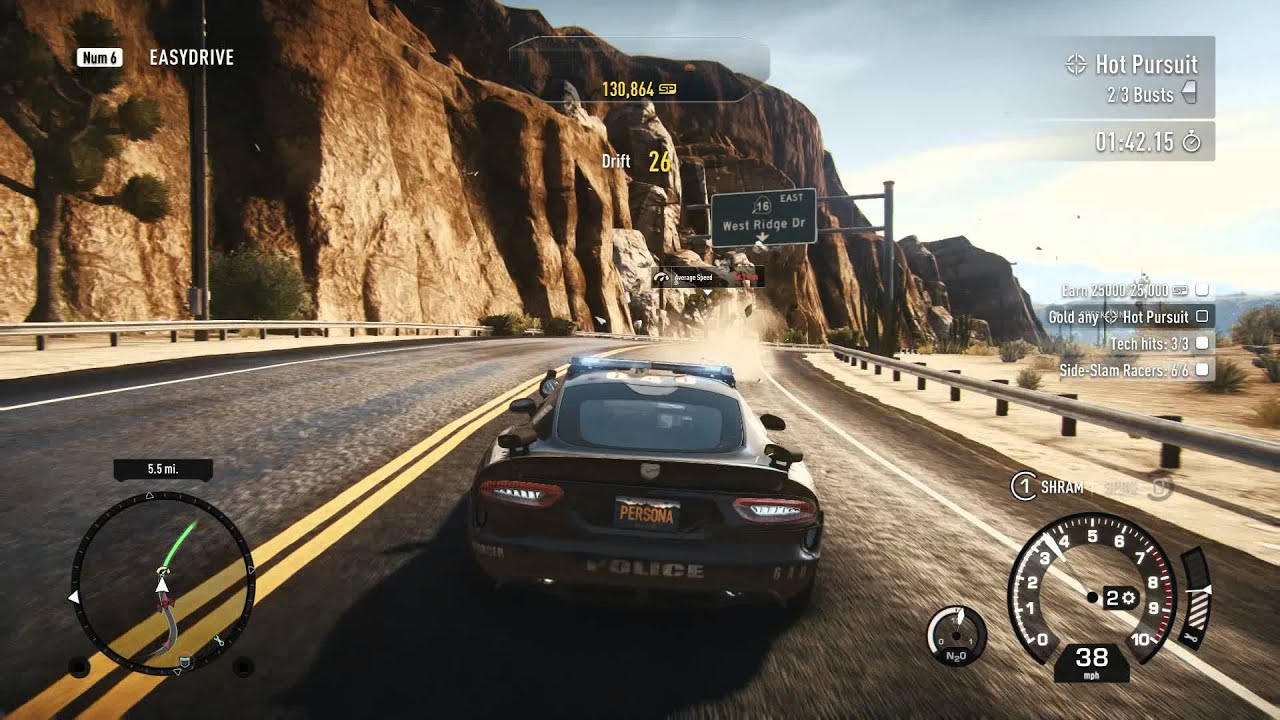 Need for Speed Rivals Cop Gameplay - Hot Pursuit - Medium - Gold - SRT ...