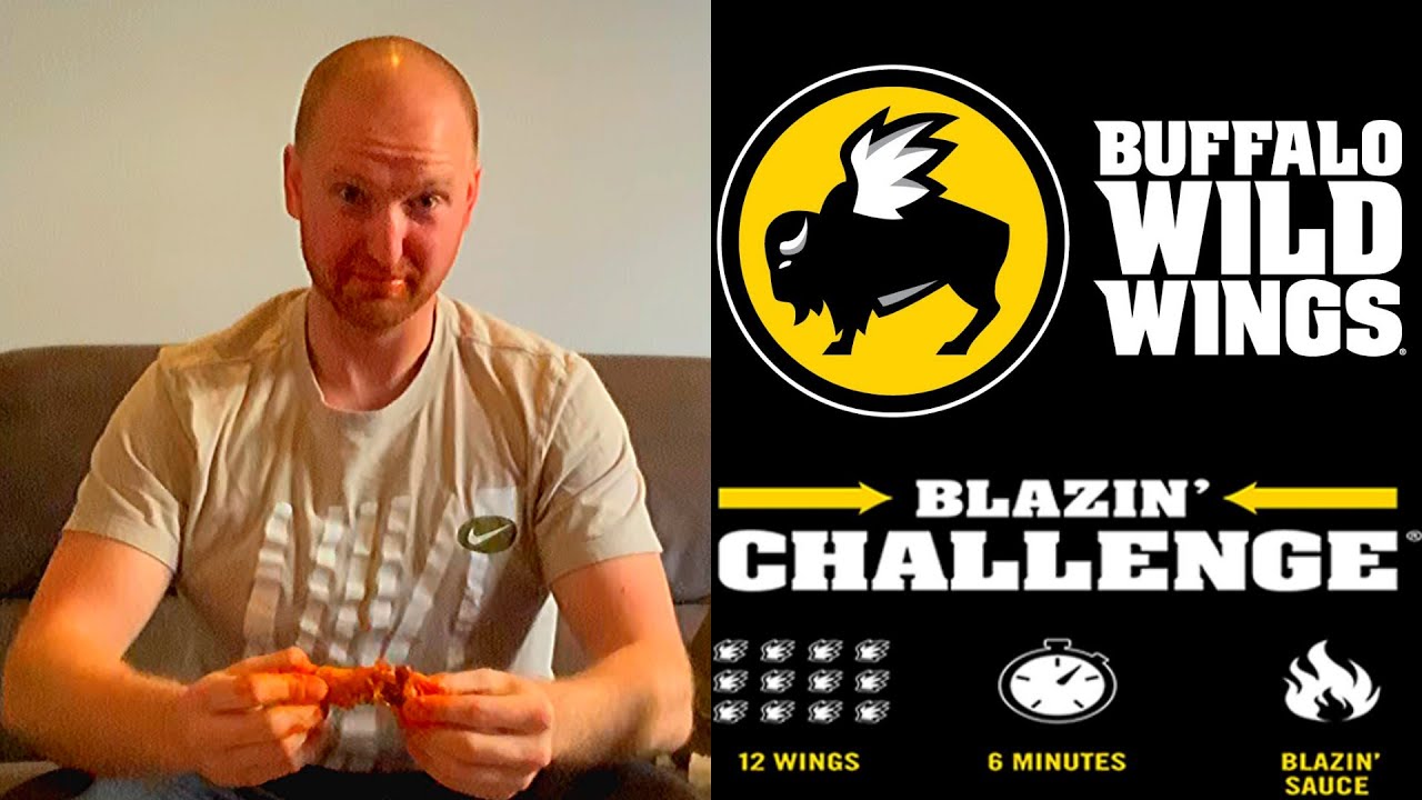 Hottest Wings At Buffalo Wild Wings | BLAZIN WING CHALLENGE - YouTube