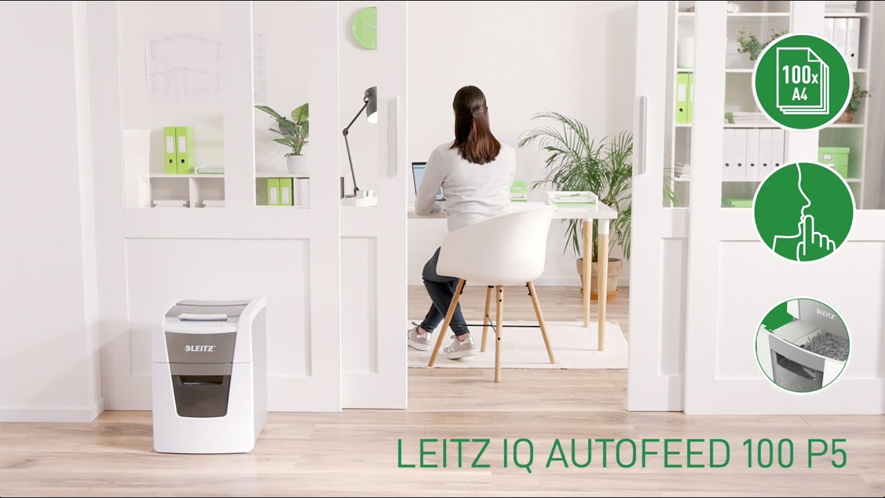 Destructeur de documents automatique et manuel (2-en-1) Leitz IQ ...
