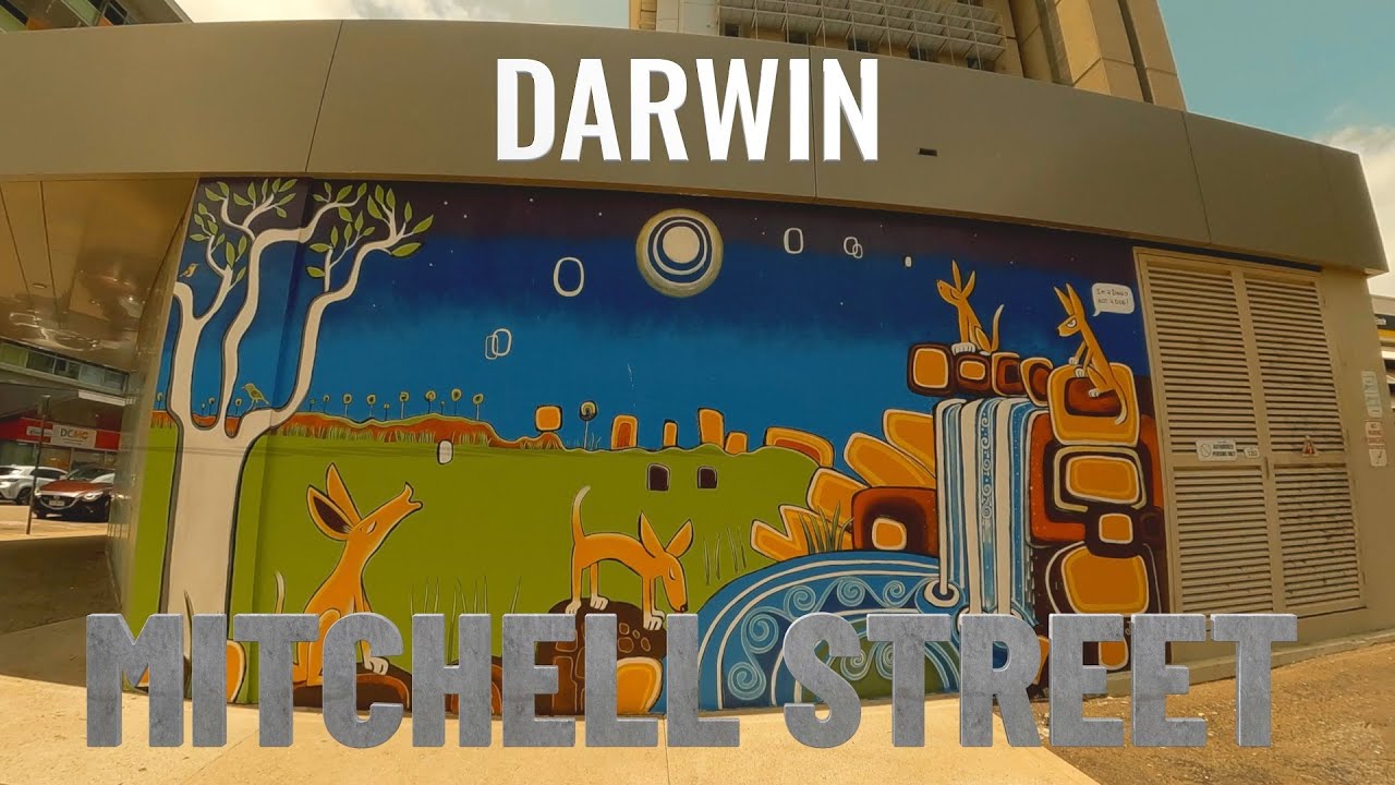 DARWIN CITY Australia Mitchell Street【2022】4K - Northern Territory ...