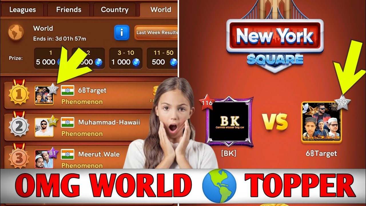 💥 OMG World Top No 1 🔥 Master Level Gameplay Carrom Pool 💥#carrompool # ...