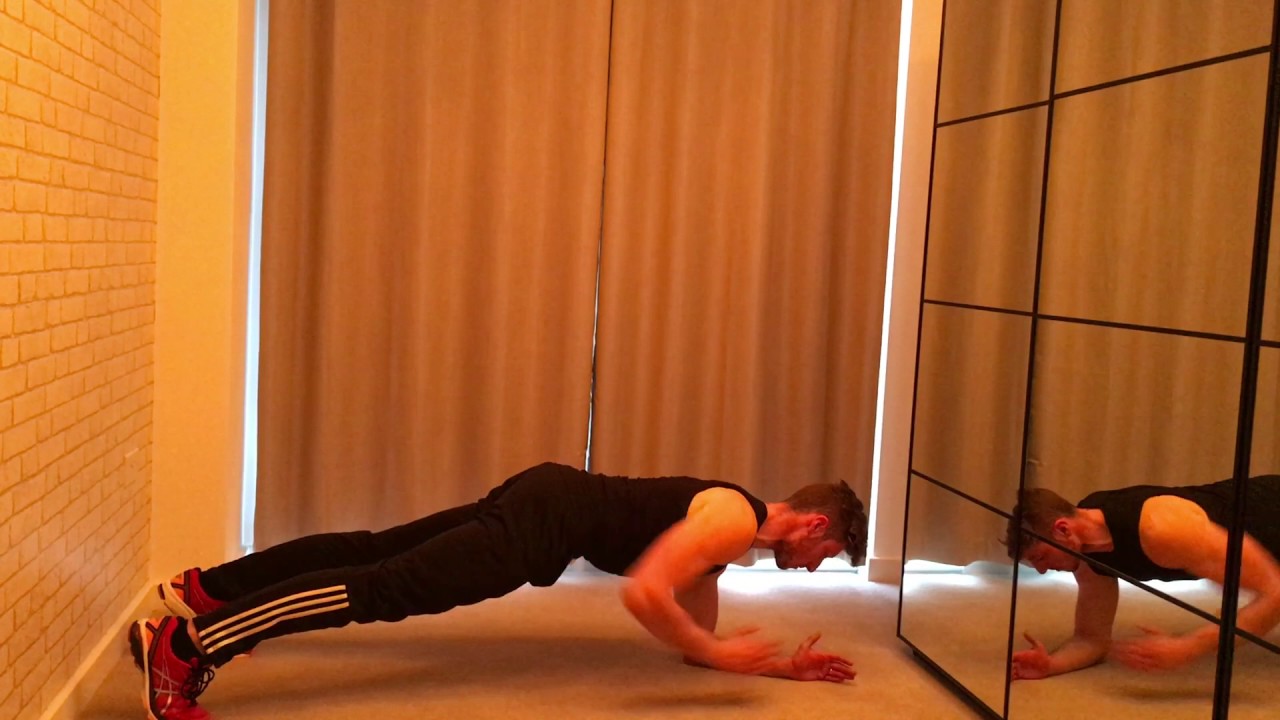 plank side touches (forearm position) - YouTube