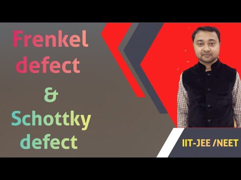 Frenkel defect and Schottky defect! class12!solid state!lecture 15 ...
