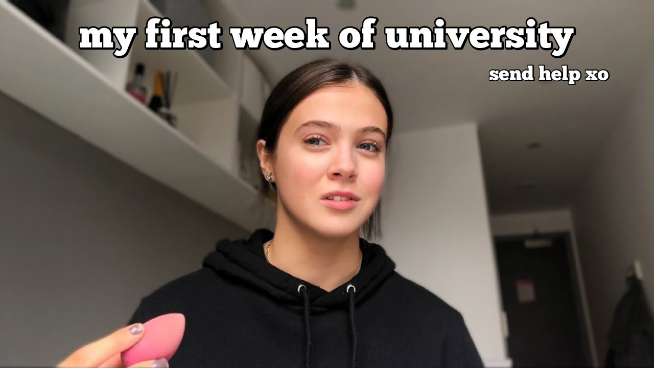 FIRST WEEK OF COLLEGE/ UNI VLOG | first week of first year | what i ...