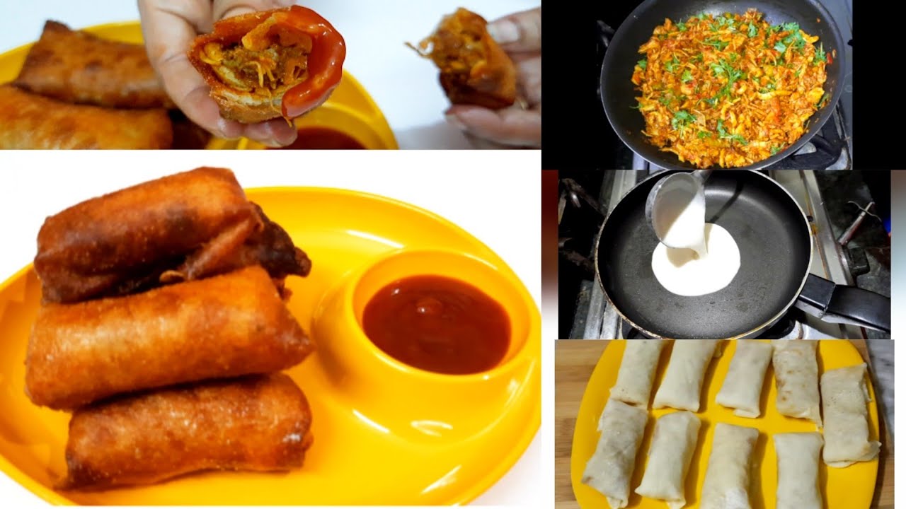 chicken rolls || crispy chicken rolls in easy and new way || how to ...