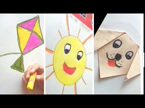 Drawing And Craft For LKG Students By Tanishka..☺️☺️ - YouTube