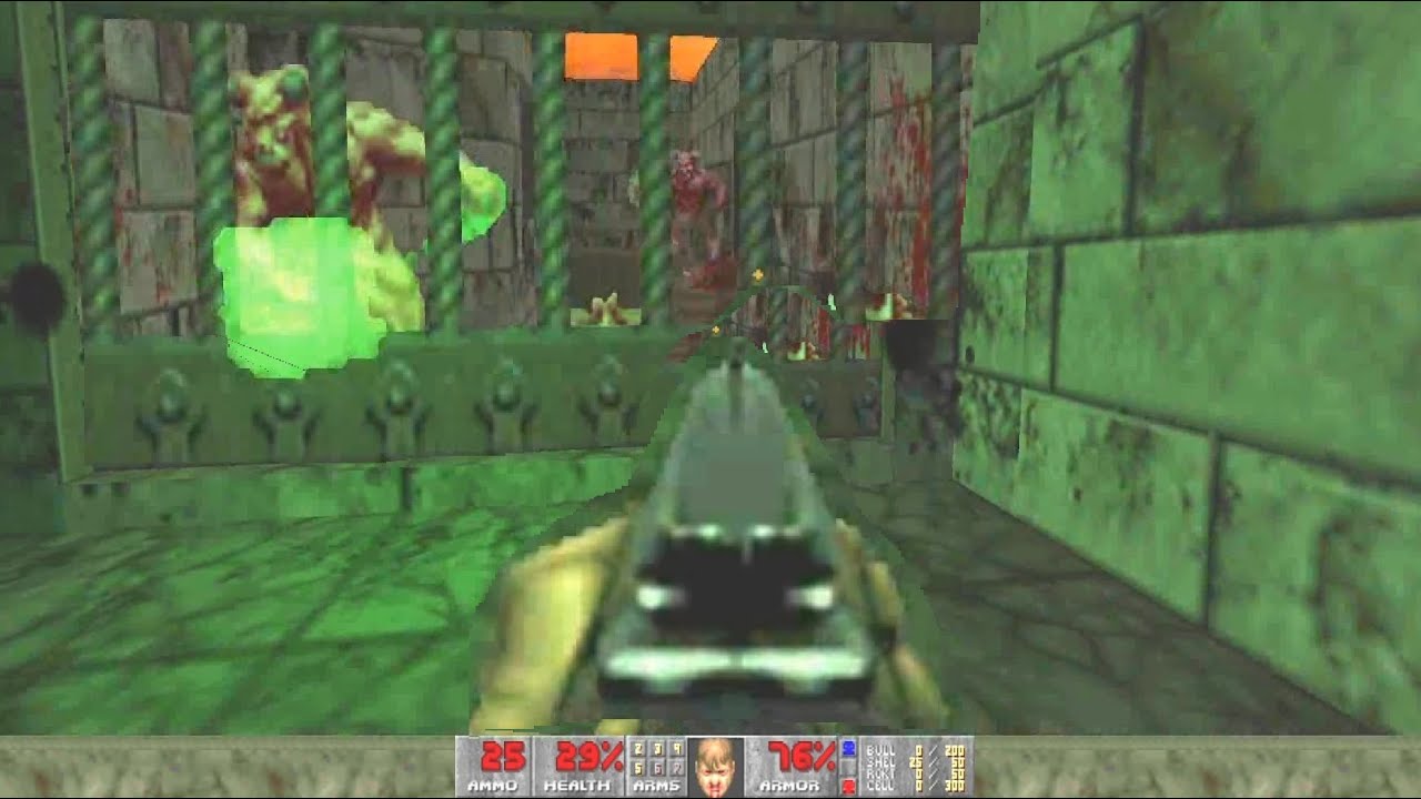 Classic Doom 1 E4M1 Hell Beneath FAST Ultra-violence - Thy Flesh ...