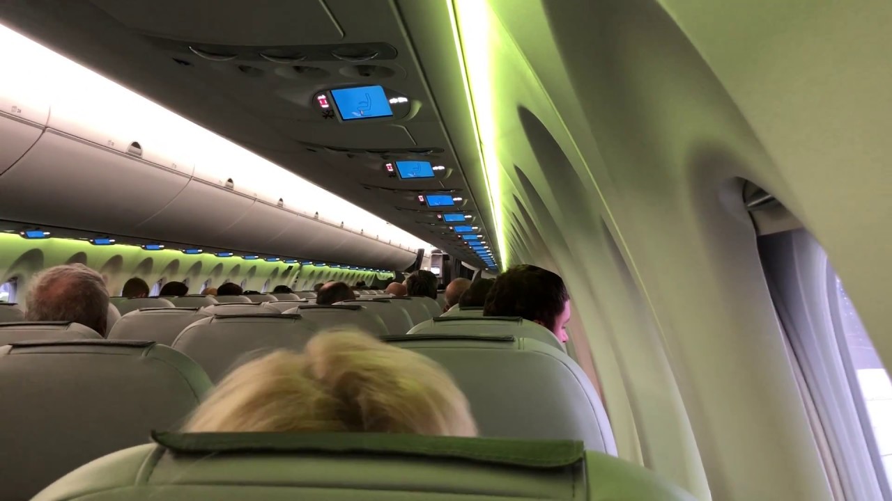 Airbus A220-300: inside and taxiing - YouTube