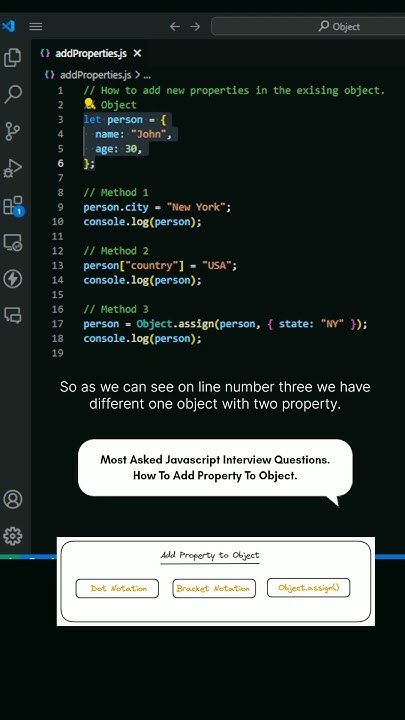 Interview Question How To Add Property To Object Js Javascript Javascriptdev Shortvideo