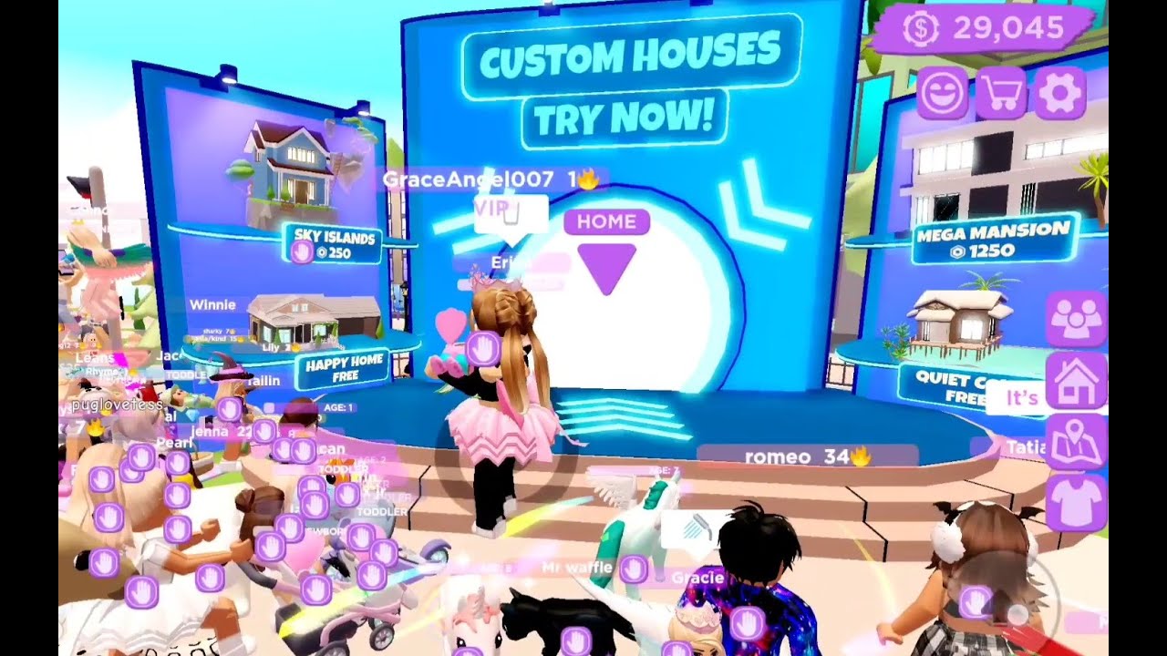 Club Roblox Update! Tour All 4 New Houses! Sky Islands! Mansion! Custom ...