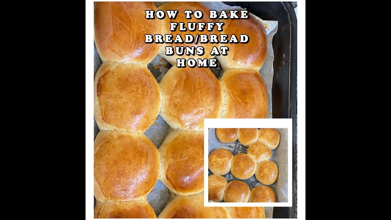 HOW TO BAKE FLUFFY BREAD BUNS AT HOME | Quick Dinner Rolls Recipe in ...