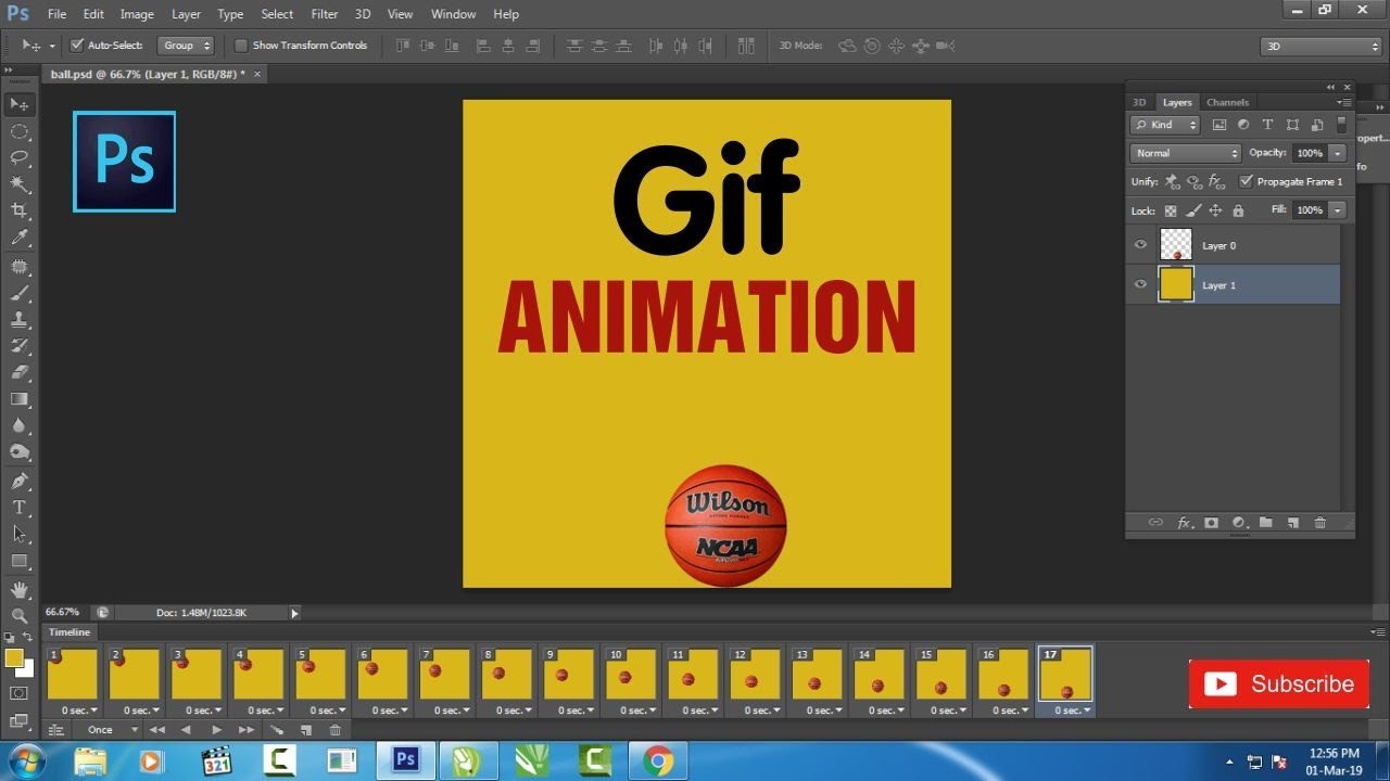Gif Animation (Basic to Advance) : Learn Graphic Designing Series - YouTube
