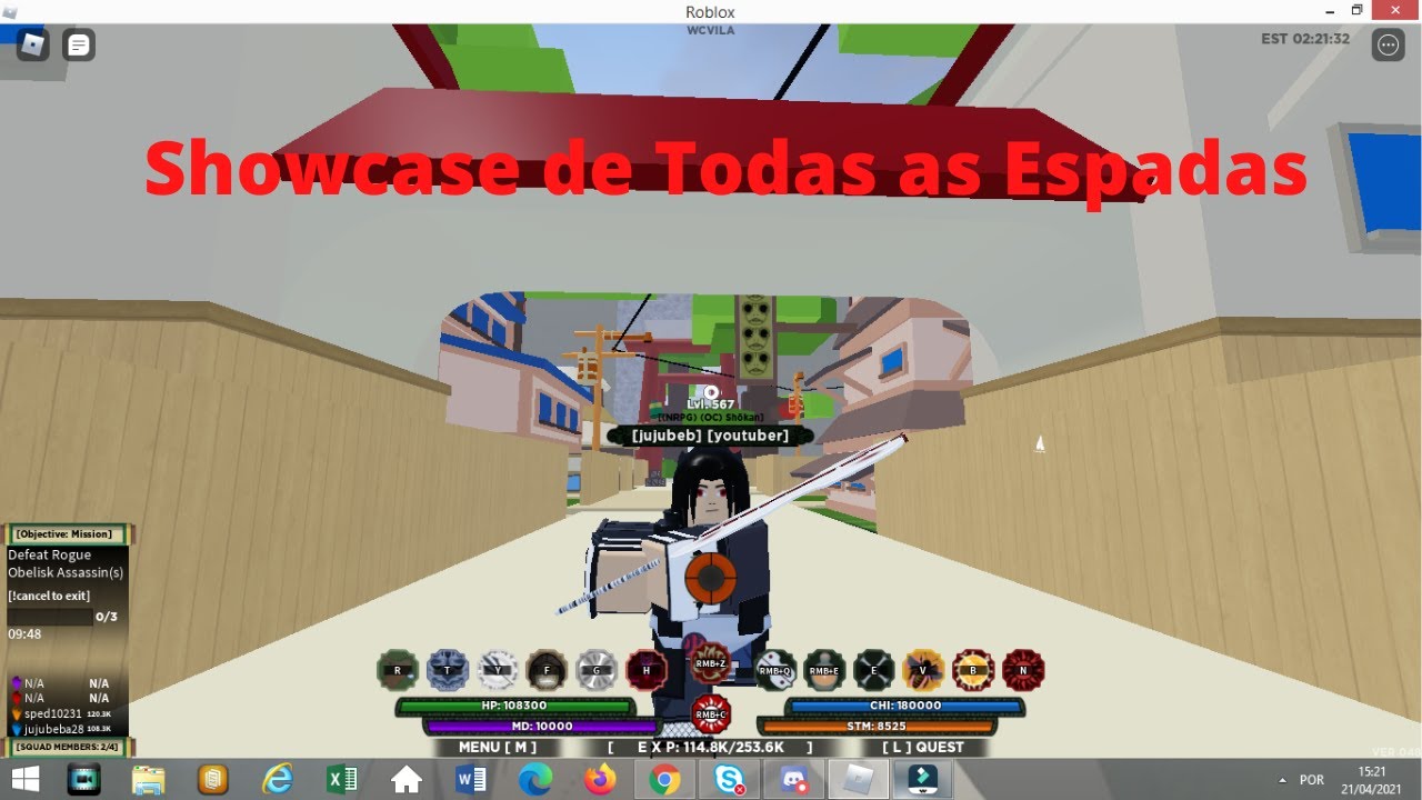 (Shindo Life) Showcase de Todas as Espadas do Shindo life - YouTube