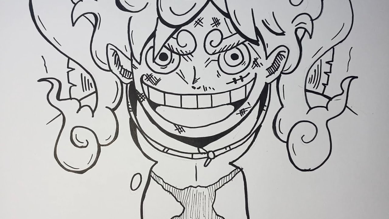 SKETSA LUFFY GEAR 5 - YouTube